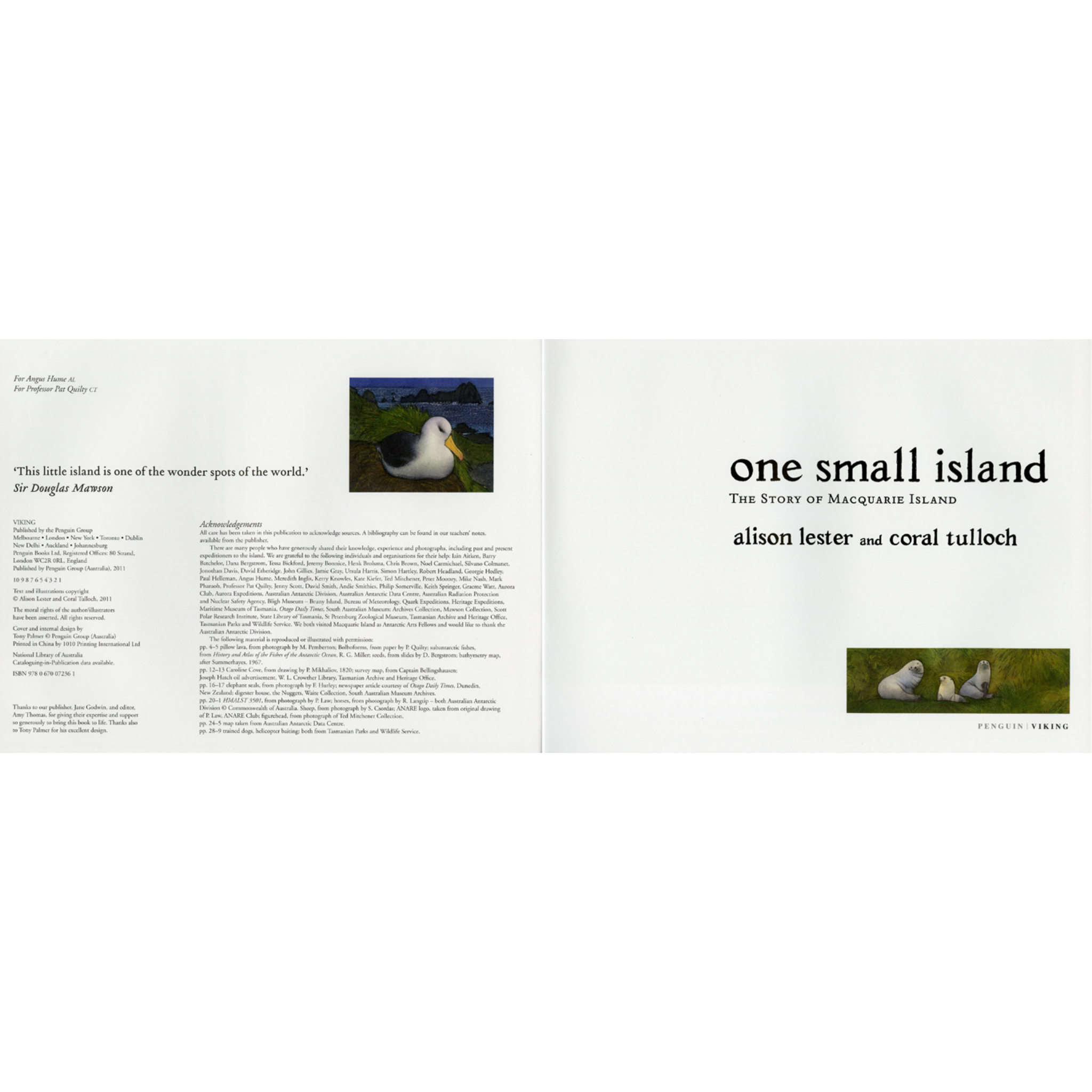 One Small Island BOOKS – alisonlester.com
